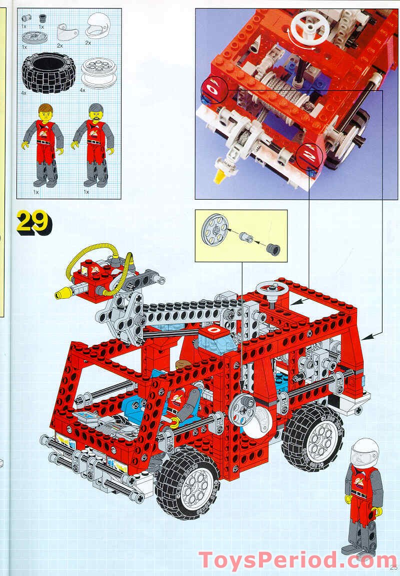 LEGO 8280 Fire Response Unit Instructions and Parts List