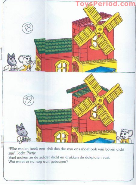 LEGO 3679 Mill with Shop Instructions and Parts List