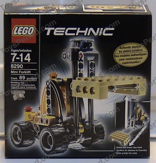 LEGO 8290 Mini Forklift Instructions and Parts List