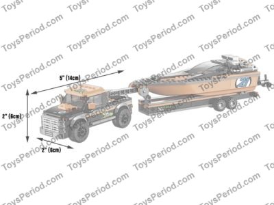 LEGO 60085 4x4 with Powerboat Set Parts List