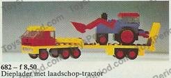 LEGO 682 Low Loader and Tractor Instructions and Parts List