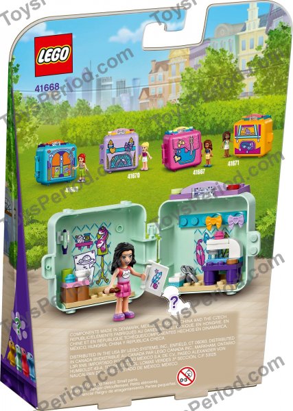 LEGO 41668 Emma's Fashion Cube Set Parts List