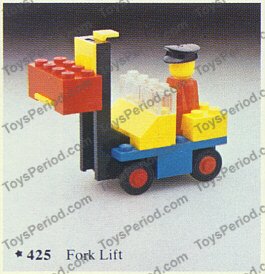 LEGO 425 Fork Lift Instructions and Parts List
