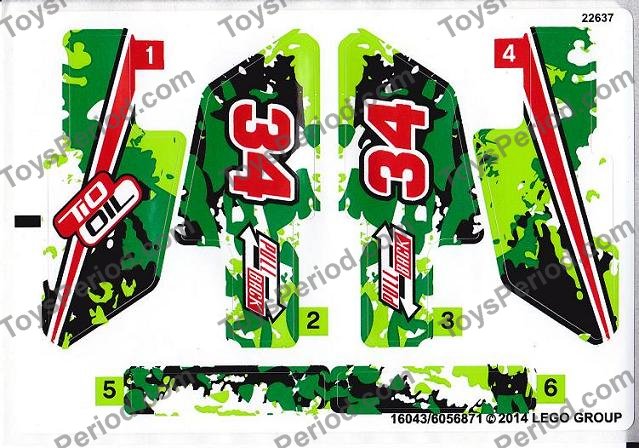 LEGO Sets with Part 42027stk01 Sticker Sheet for Set 42027 - (16043/ ...