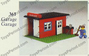 LEGO 361-2 Garage Instructions and Parts List