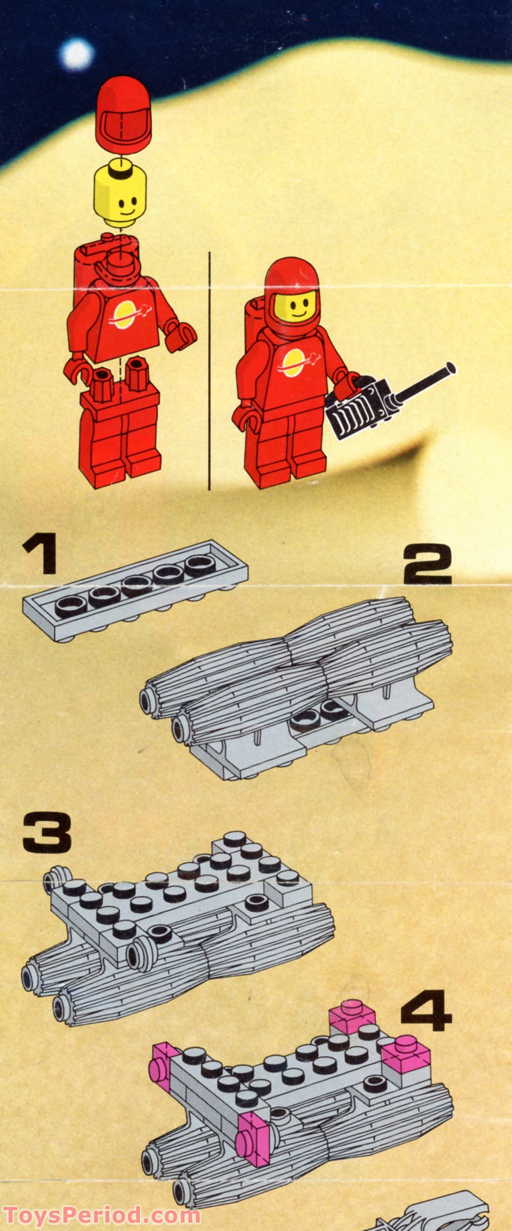 LEGO 6822 Space Digger Instructions and Parts List