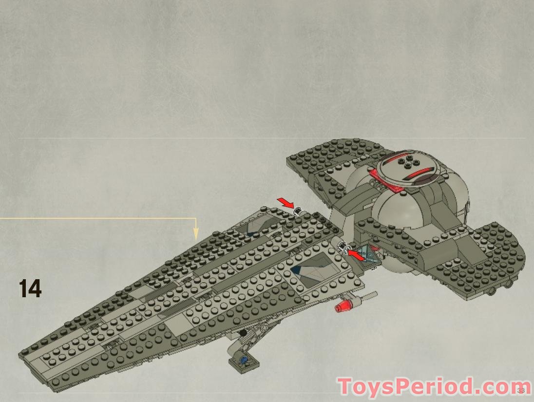 LEGO 7961 Darth Maul's Sith Infiltrator Instructions and Parts List