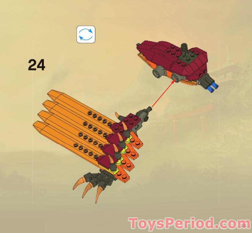 LEGO 2507 Fire Temple Instructions and Parts List