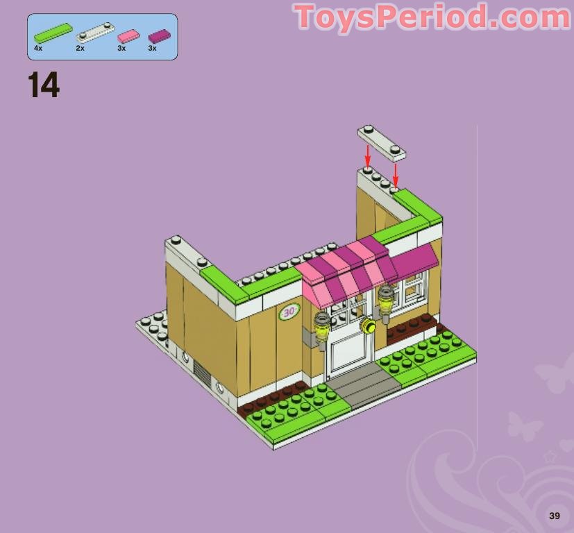 LEGO 3315 Olivia's House Instructions and Parts List