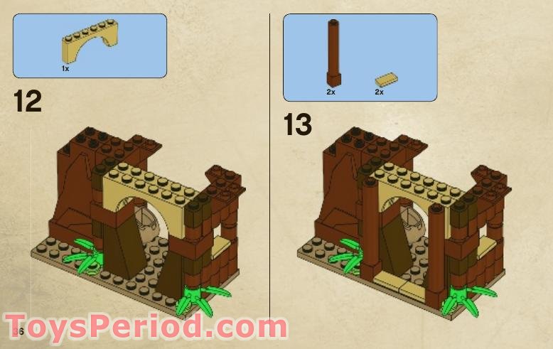 LEGO 4182 The Cannibal Escape Instructions and Parts List