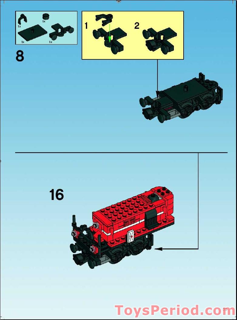 LEGO 10183 Hobby Train Set Instructions and Parts List
