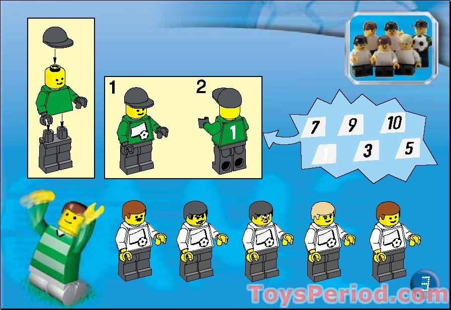 LEGO 3404 Black Bus Instructions and Parts List