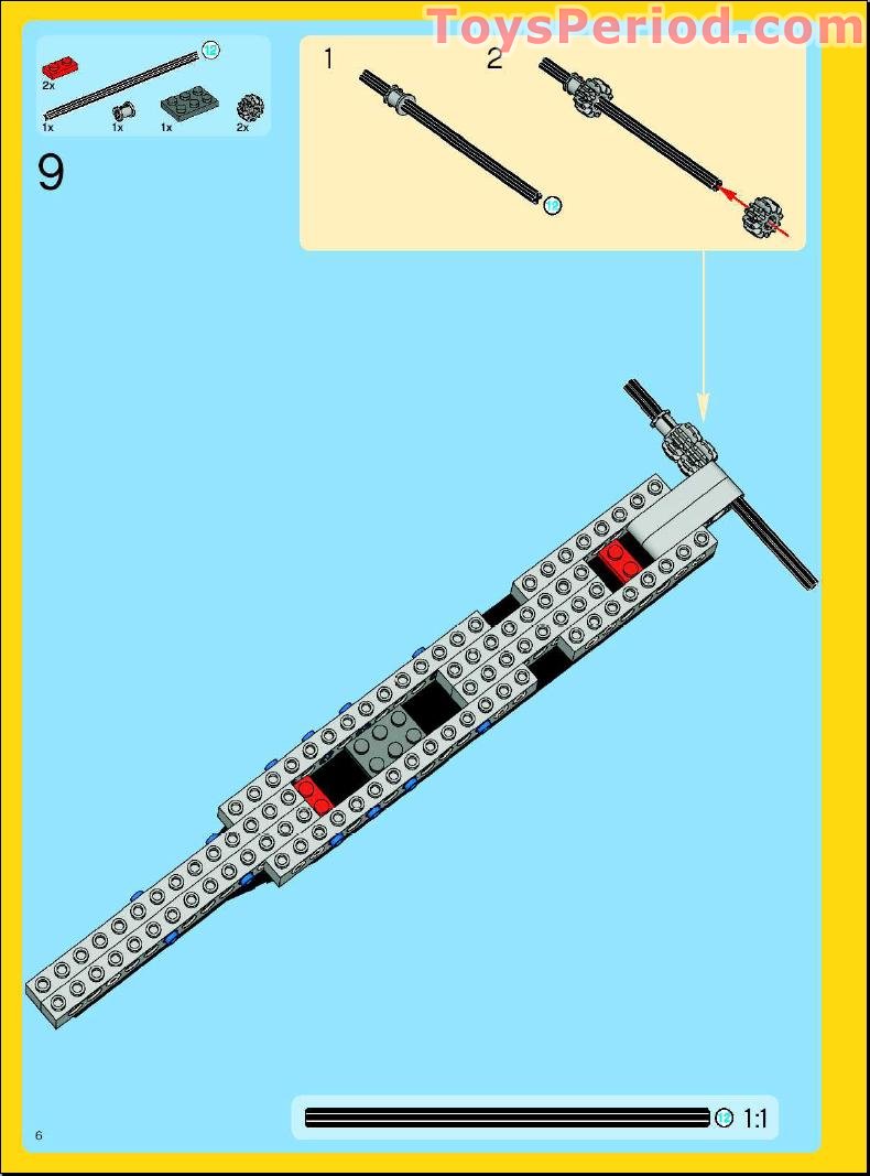 LEGO 4896 Roaring Roadster Instructions and Parts List