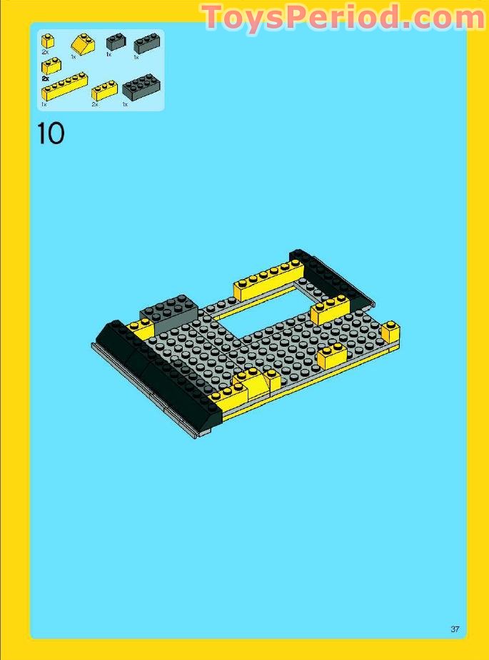 LEGO 4996 Beach House Instructions and Parts List