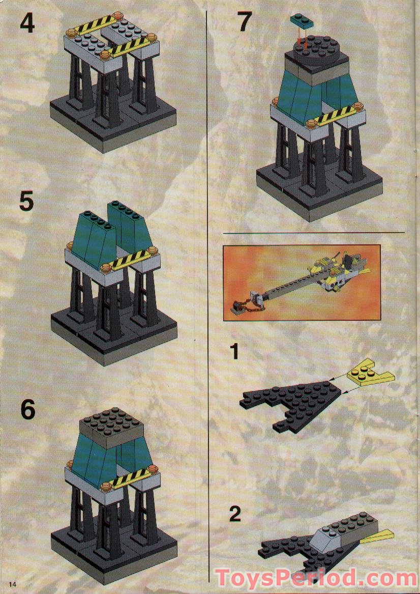 LEGO 4990 Rock Raiders Hq Instructions and Parts List