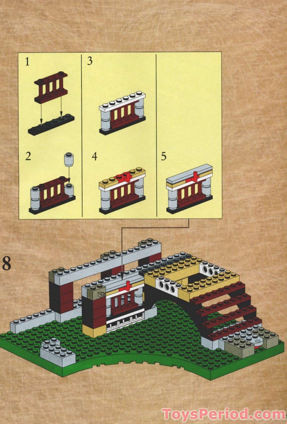 LEGO 5987 Dino Research Compound Instructions and Parts List
