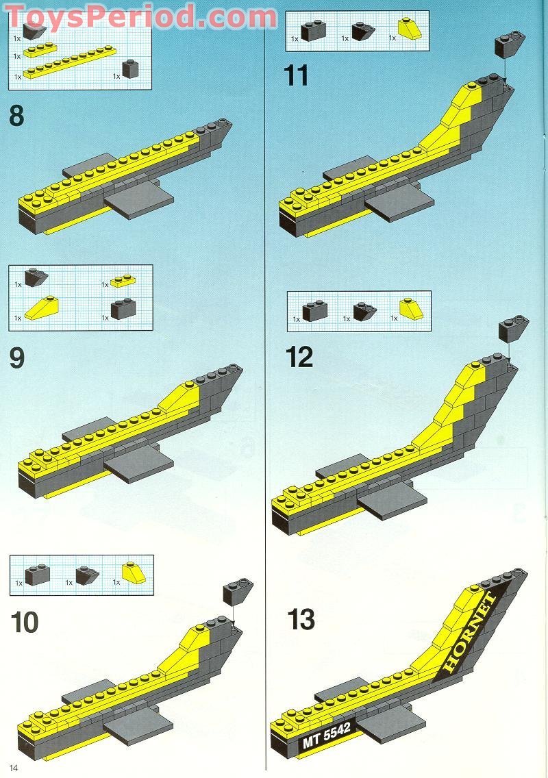 LEGO 5542 Black Thunder Instructions and Parts List