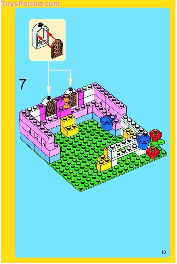 LEGO 5560 Large Pink Brick Box Instructions and Parts List