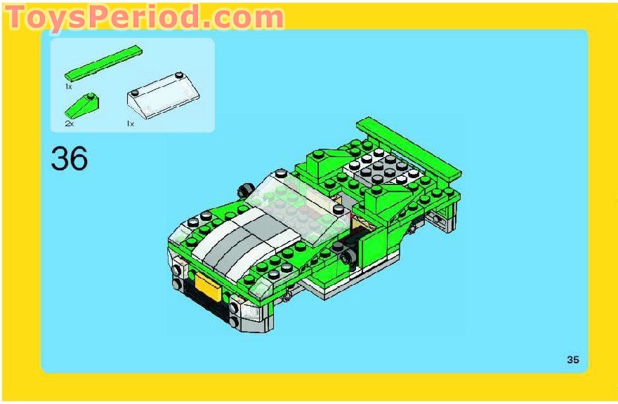 LEGO 6743 Street Speeder Instructions and Parts List