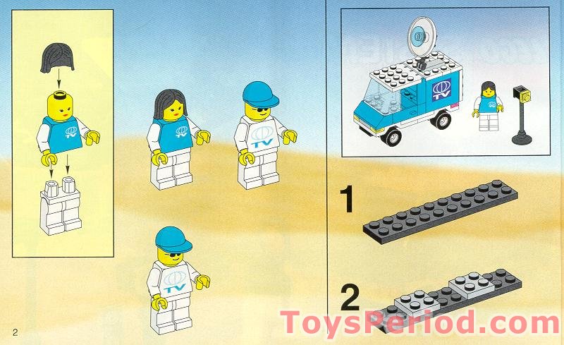 LEGO 6553 Crisis News Crew Instructions and Parts List