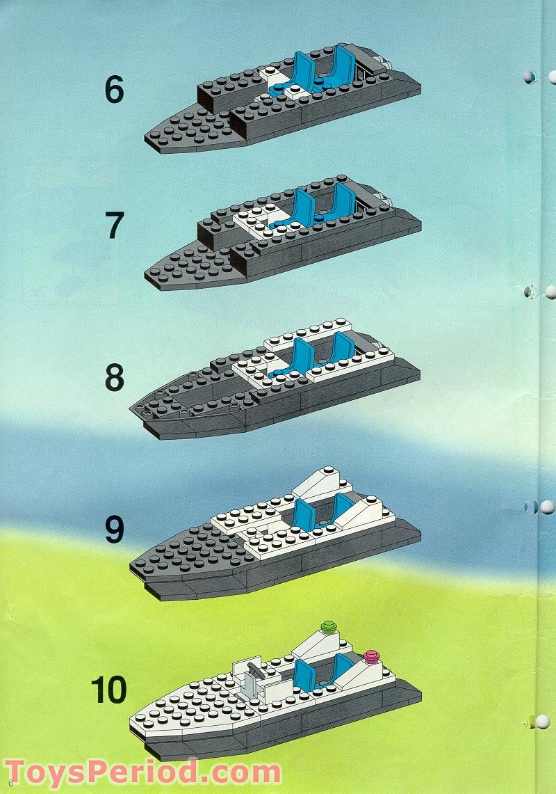 LEGO 6598 Metro PD Station Instructions and Parts List