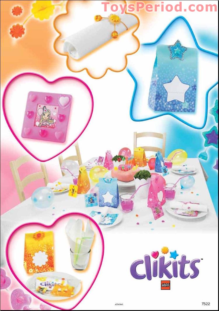 LEGO 7522 Let's Party Instructions and Parts List