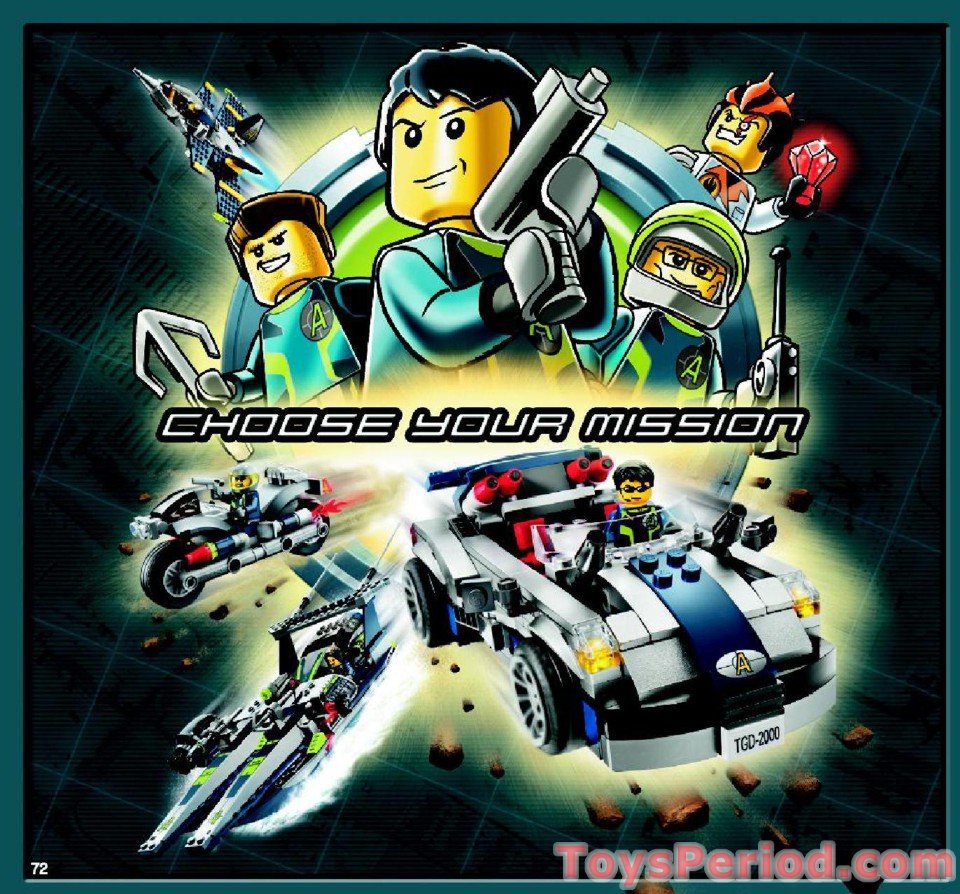 LEGO 8632 Mission 2: Swamp Raid Instructions and Parts List