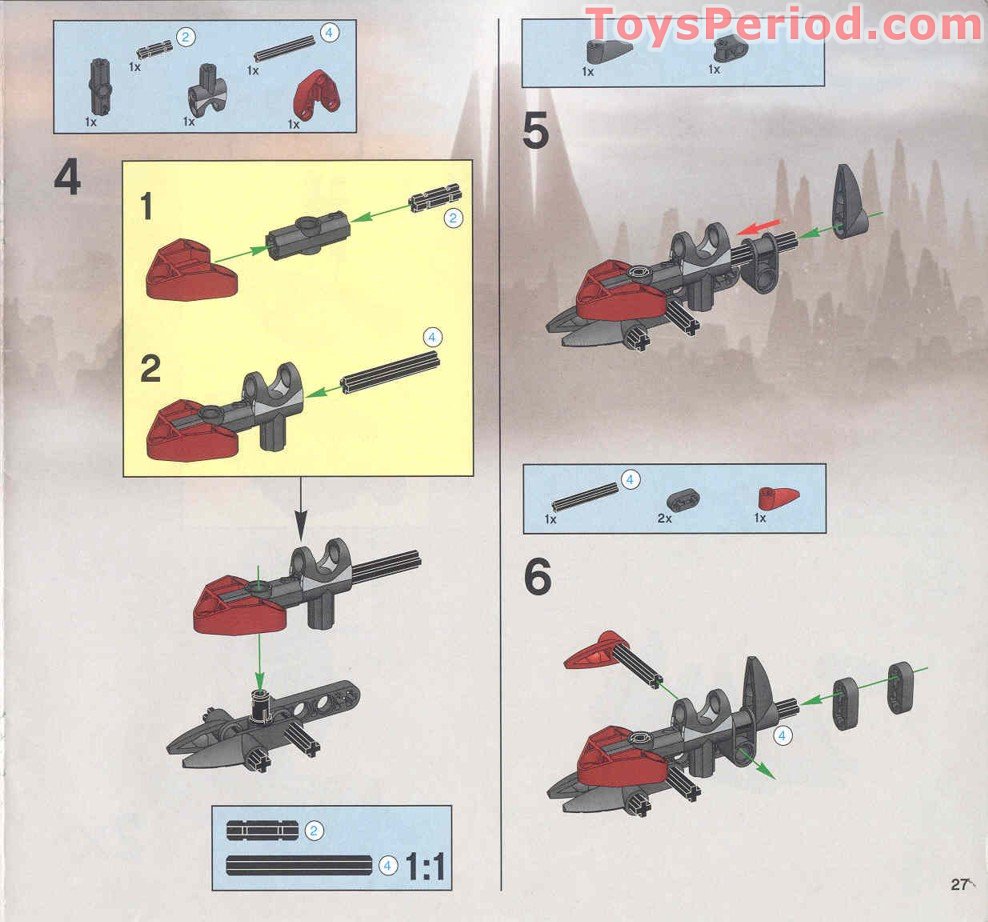 LEGO 8756 Sidorak Instructions and Parts List