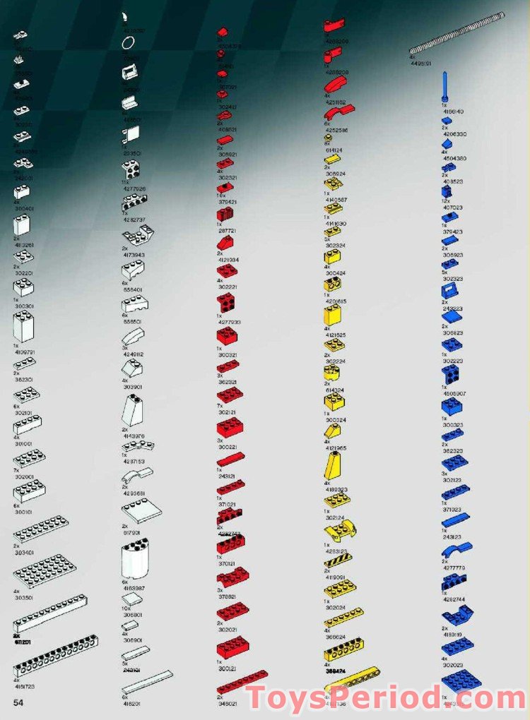 LEGO 8147 Bullet Run Instructions and Parts List