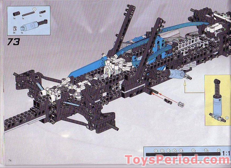 LEGO 8461 Williams F1 Team Racer Instructions and Parts List