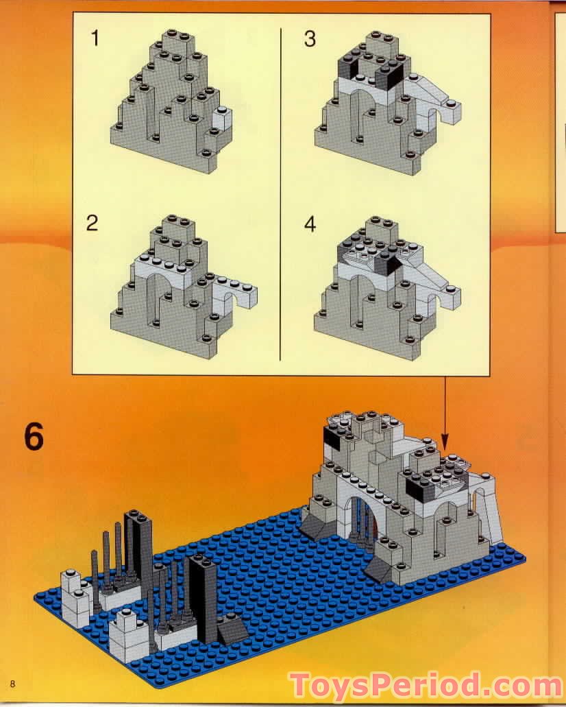 LEGO 6078 Royal Drawbridge Instructions and Parts List