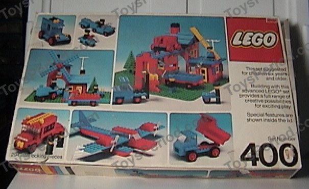 LEGO 400-1 Universal Building Set Instructions and Parts List