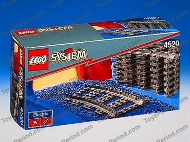 LEGO 4520 Curved Tracks Instructions and Parts List