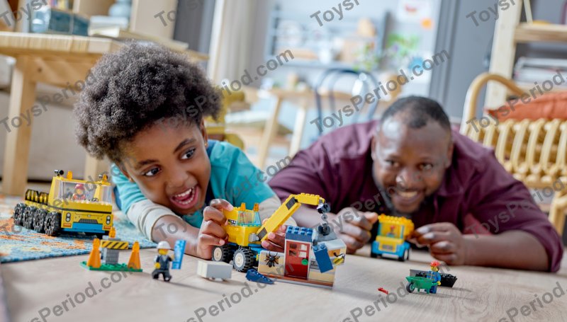 LEGO 60391 Construction Trucks and Wrecking Ball Crane Set Parts List