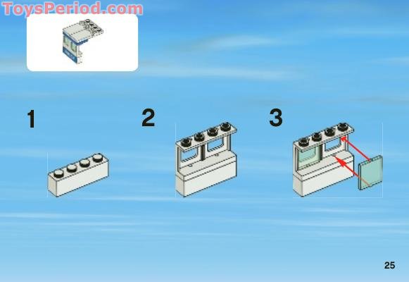 LEGO 7285 Police Dog Unit Instructions and Parts List
