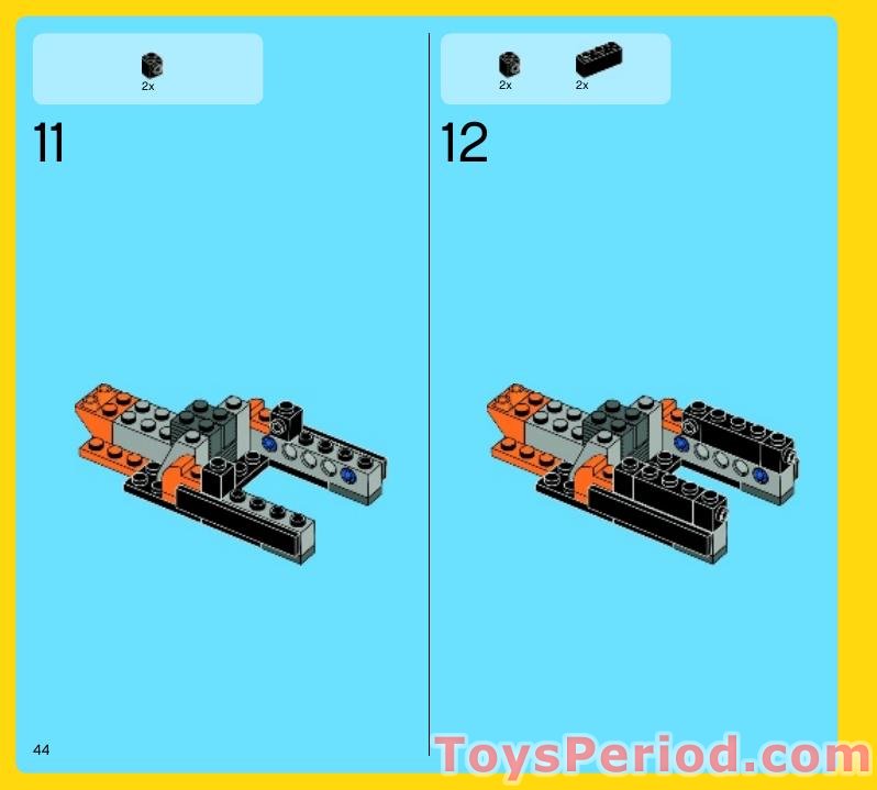 LEGO 7291 Street Rebel Instructions and Parts List