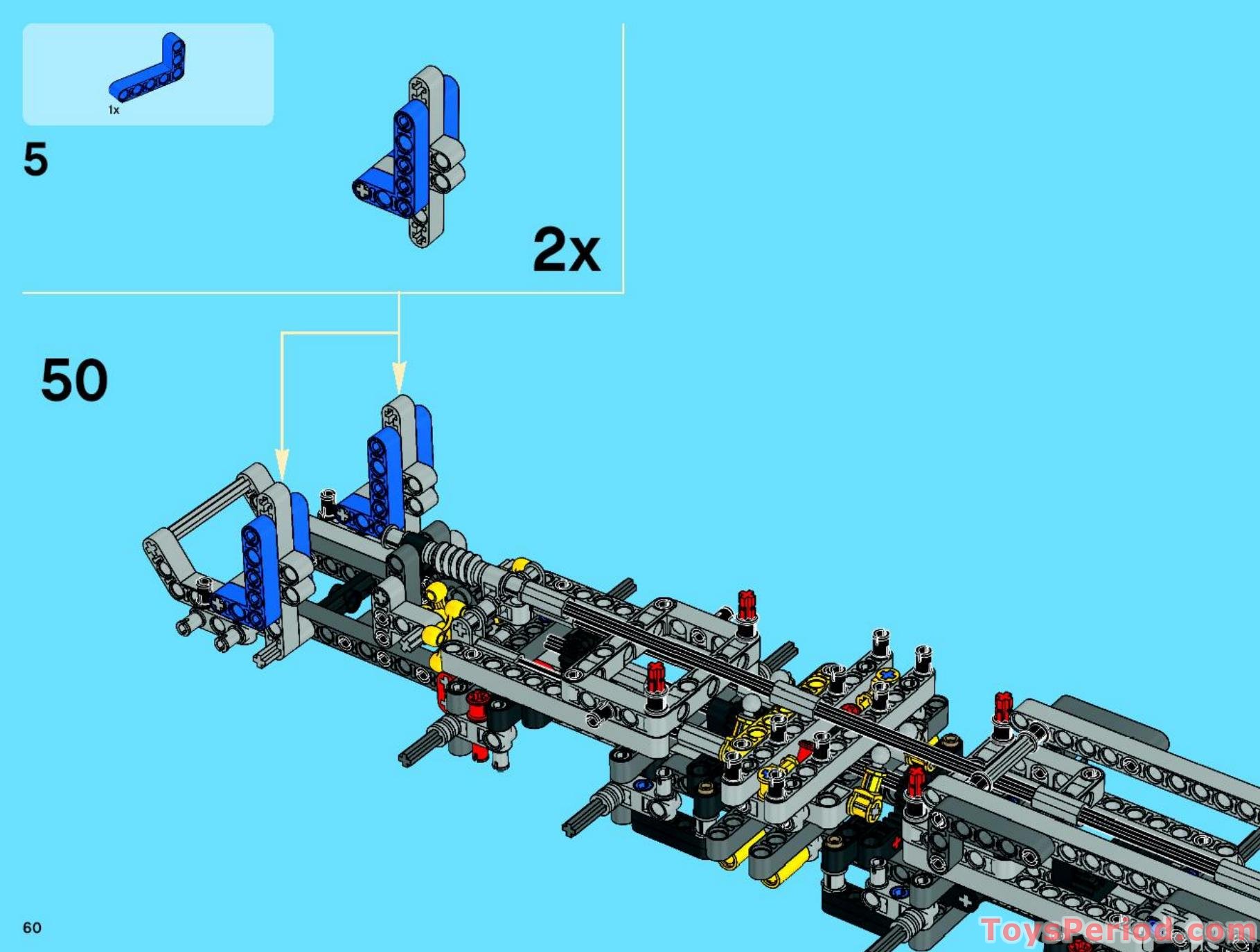 LEGO 8053 Mobile Crane Instructions and Parts List