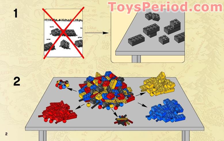 LEGO 9470 Shelob Attacks Instructions and Parts List