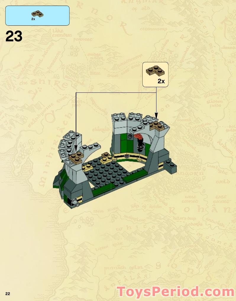 LEGO 9472 Attack on Weathertop Instructions and Parts List