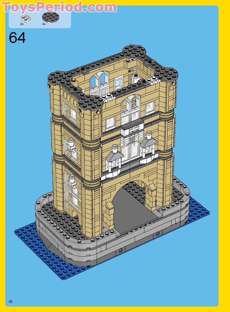 LEGO 10214 Tower Bridge Instructions and Parts List