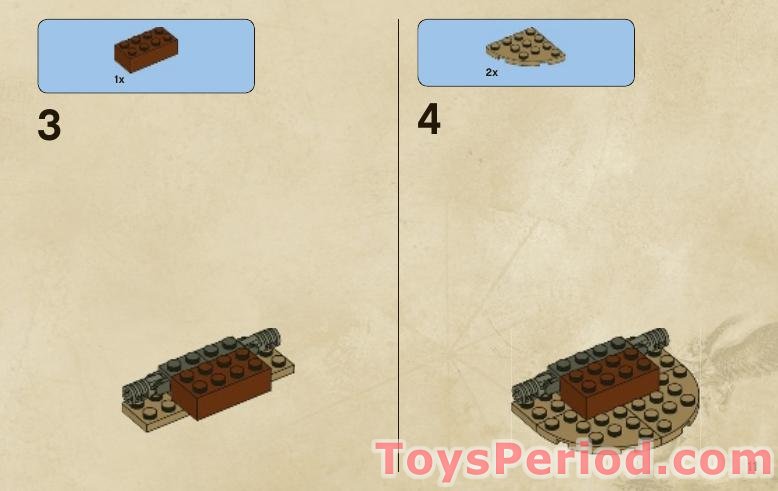 LEGO 4182 The Cannibal Escape Instructions and Parts List