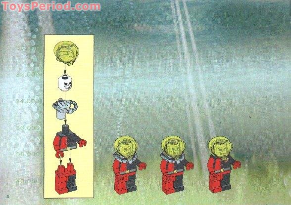 LEGO 4793 Ogel Shark Sub Instructions and Parts List