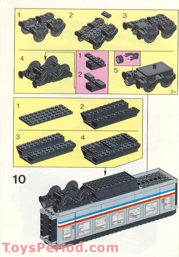 LEGO 4558 Metroliner Instructions and Parts List