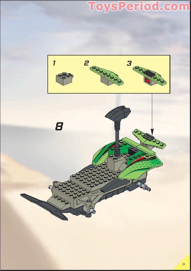 LEGO 4589 RC Nitro Flash Instructions and Parts List