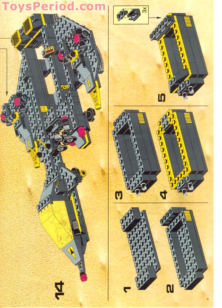 LEGO 6954 Renegade Instructions and Parts List