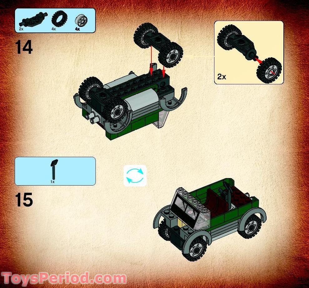 LEGO 7625 River Chase Instructions and Parts List