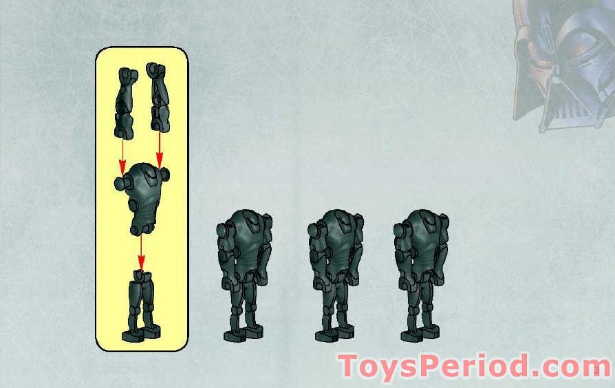 LEGO 7654 Droids Battle Pack Instructions and Parts List