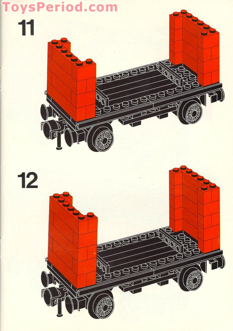 LEGO 7727 Electric Steam Train Instructions and Parts List