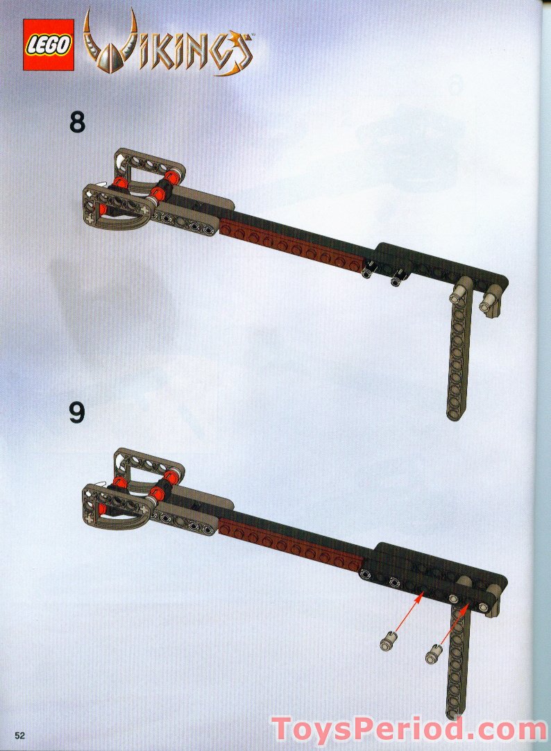 LEGO 7021 Viking Double Catapult Versus Armored Ofnir Dragon ...