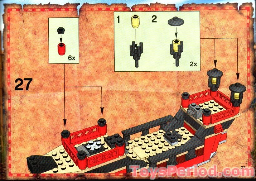 LEGO 7416 Emperor's Ship Instructions and Parts List